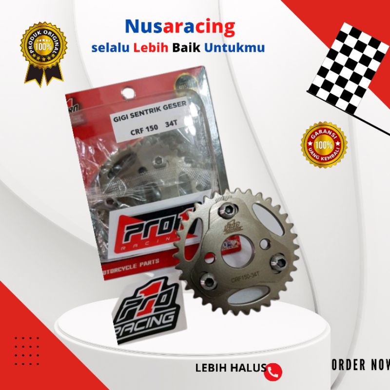 Jual GIGI SENTRIK SINTRIK CRF 150 34 RACING GRADE A PRO 1 GIGI GESER ...