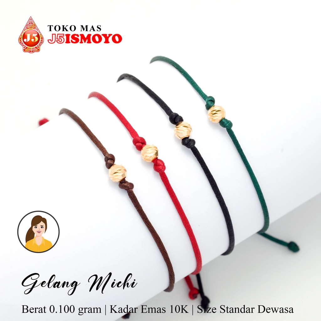 Jual Gelang Tali Kombinasi Emas Michi J5 Ismoyo | Shopee Indonesia