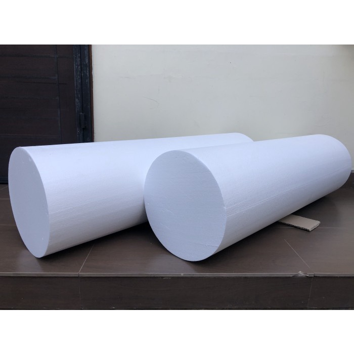 Jual Styrofoam Pilar / Tabung / Bulat Diameter 20 X 100Cm Hard Density ...