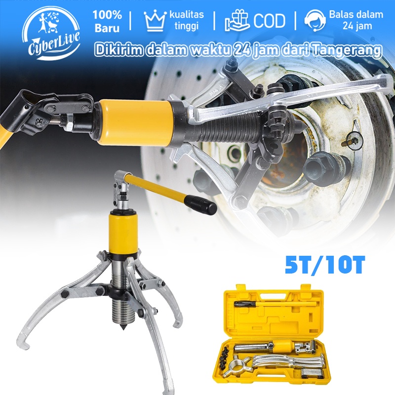 Jual 5 Ton 10 Ton Treker Hidrolik 3 Jaw Hydraulic Bearing Puller Alat ...