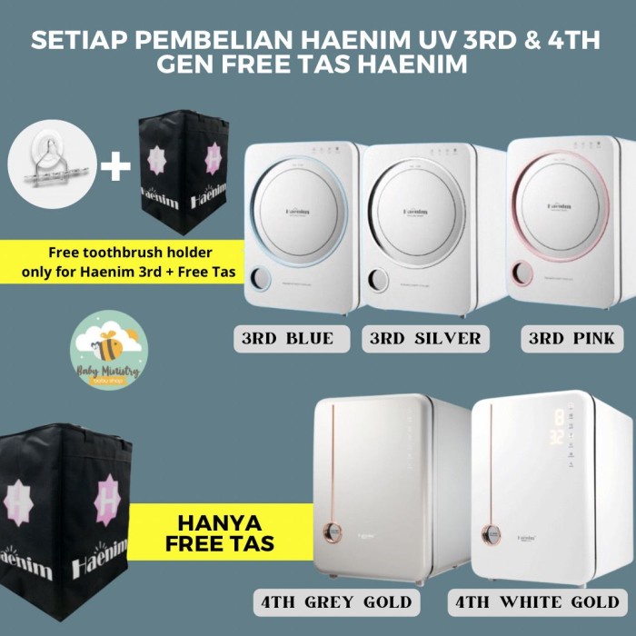 Jual Sterilizer Haenim Uv Sterilizer 3Rd Gen - Metalic Silver | Shopee ...