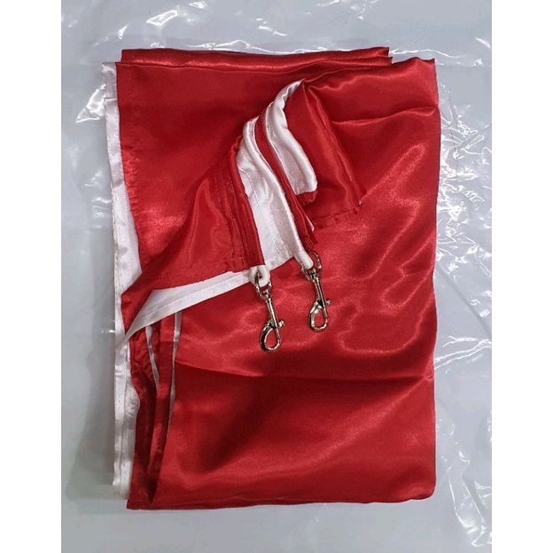Jual bendera upacara bendera merah putih bahan satin ukuran 180x270 cm ...
