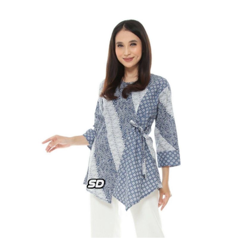 Jual BAJU BATIK WANITA MODERN MONALISA GENES M,L,XL asli PEKALONGAN ...