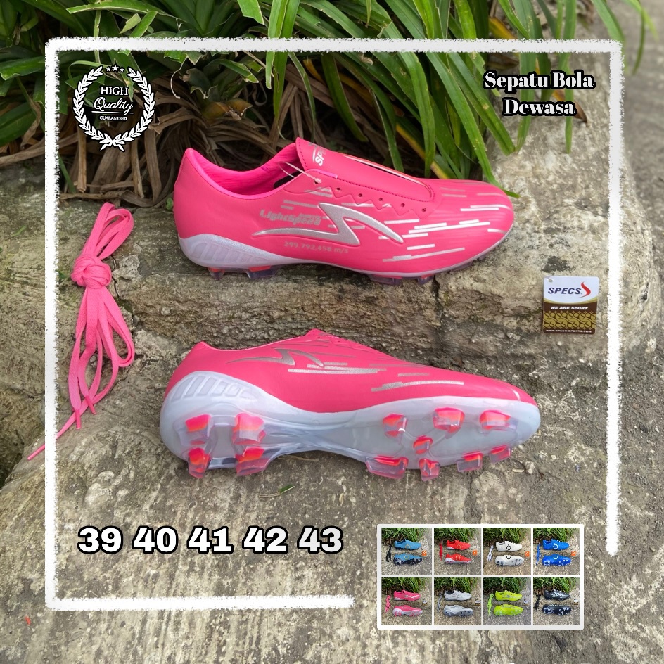 Jual Sepatu Bola Olahraga Wanita Dan Pria Unisex Specs Pinky | Shopee ...