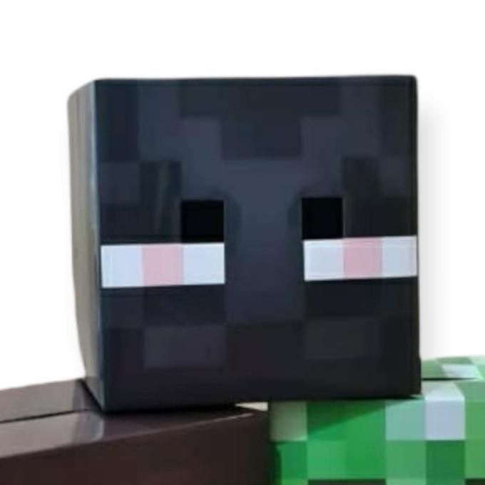 Jual Minecraft Cardboard Head Cover Box Steve Creeper Enderman Mask ...