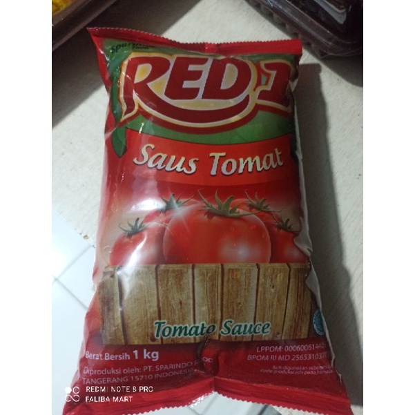 Jual RED 1 saos tomat saos cabe 1 kg | Shopee Indonesia
