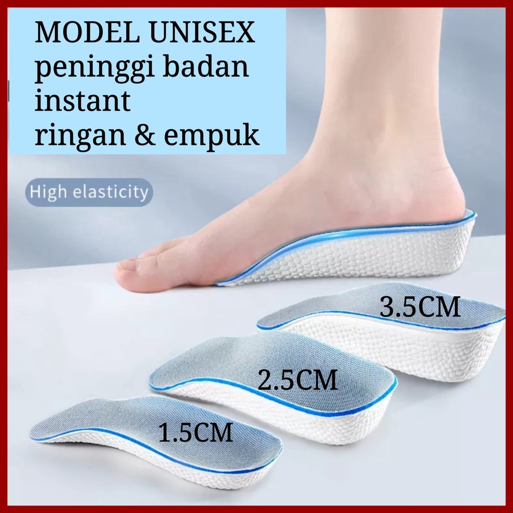 Jual SOL PENINGGI BADAN PRIA DAN WANITA INSOLE PENINGGI ALAS SEPATU ...