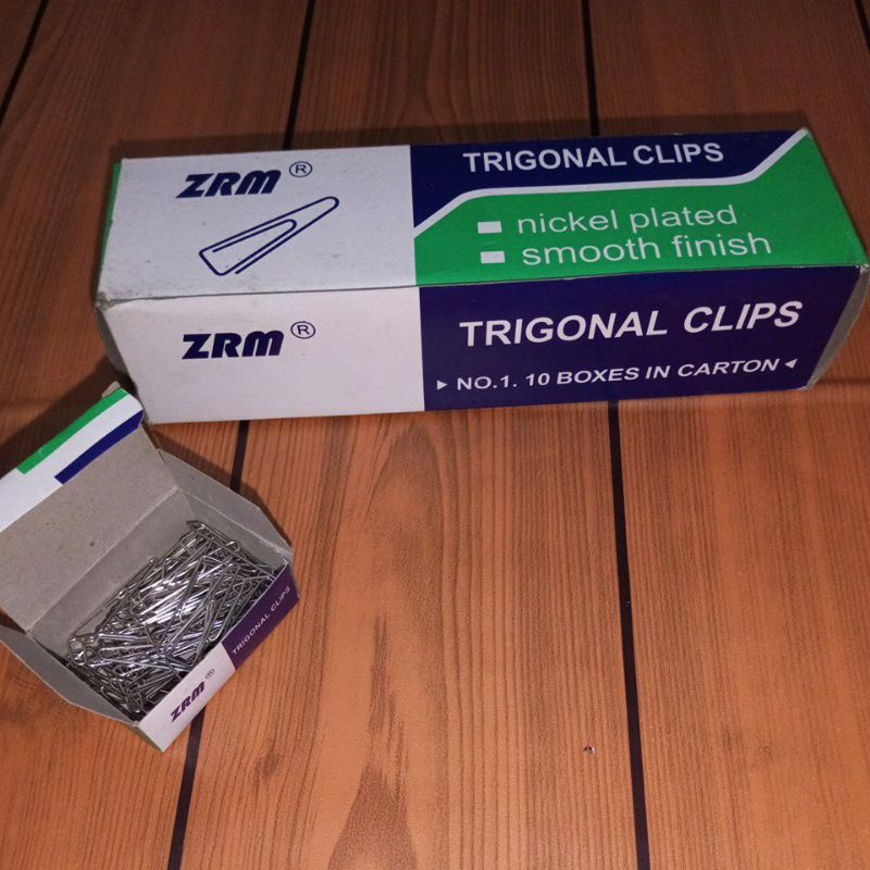 Jual Trigonal clip No.1 ZRM (perbox isi 10kotak) | Shopee Indonesia