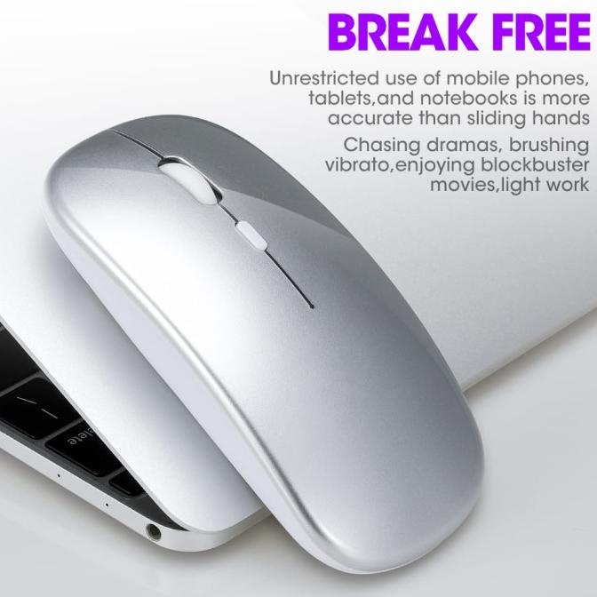 Jual Mouse Wireless Sim Silent Recharge / Wireless Mouse | Shopee Indonesia