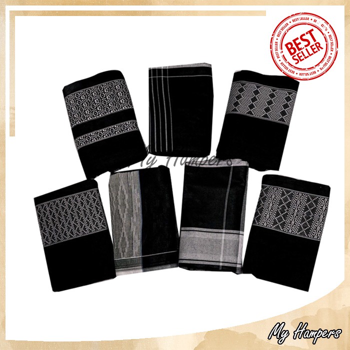 Jual Sarung Hitam Polos Dewasa Tenun Sholat Motif Batik Naga Songket ...