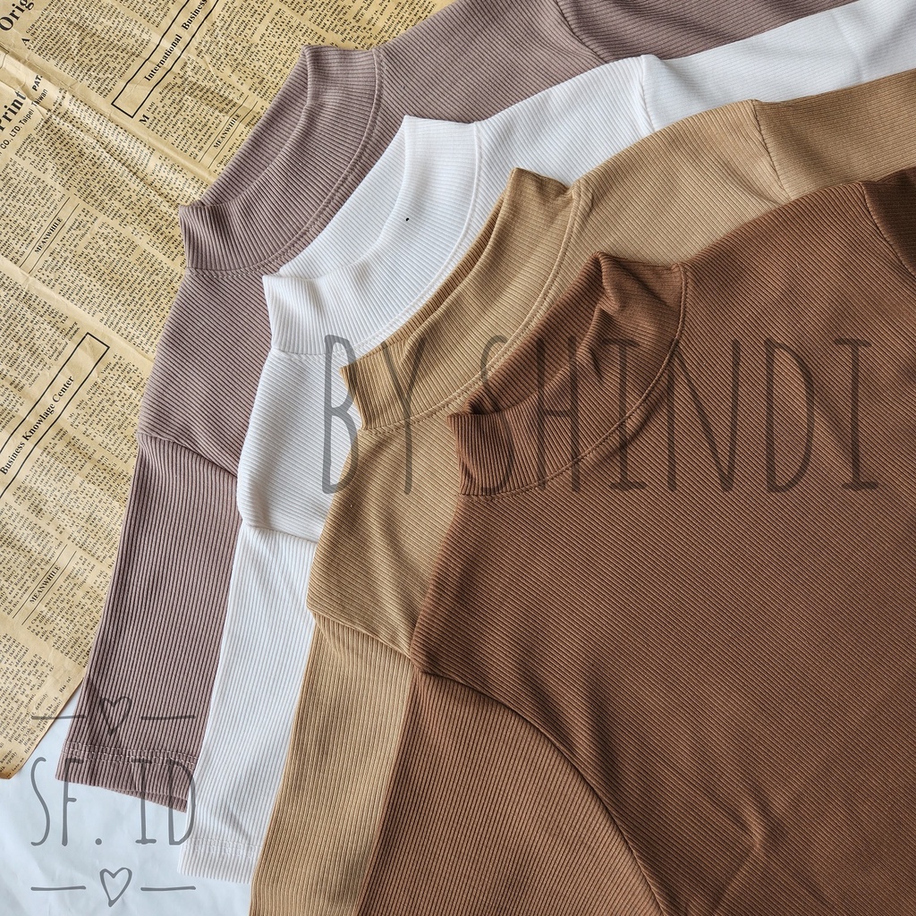 Jual TURTLENECK lengan pendek / Kaos Turtleneck / Rib Turtleneck ... Jual TURTLENECK lengan pendek / Kaos Turtleneck / Rib Turtleneck ...