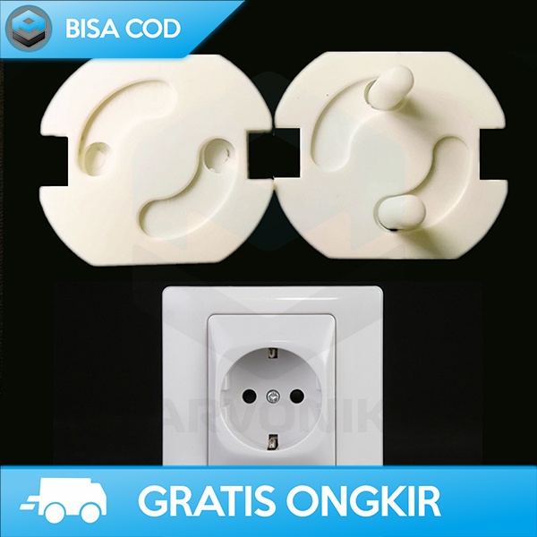 Jual PENGAMAN STOP KONTAK SAFETY SOCKET EU SPRING STYLE PLASTIK 3.5x3 ...