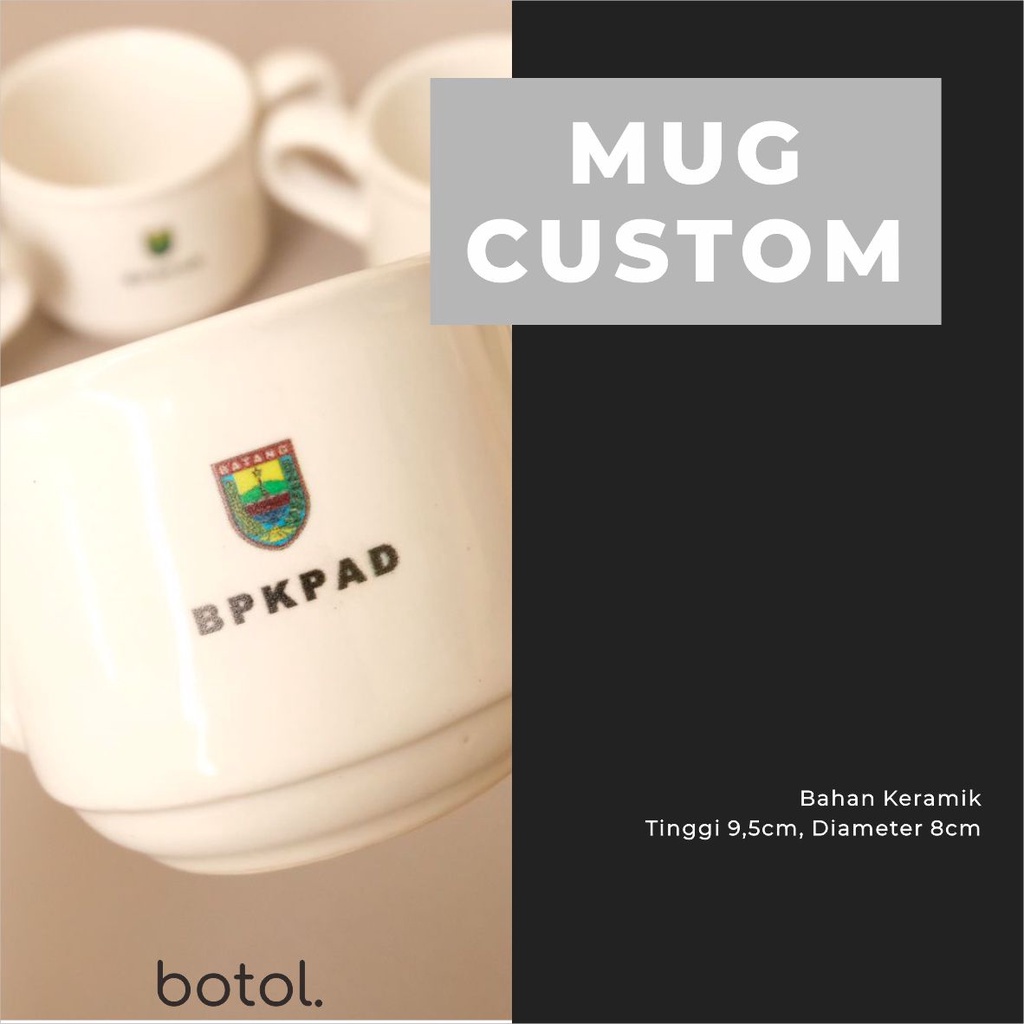 Jual Botol by DOT Mug Keramik Custom / Mug Custom Putih Kado Ulangtahun ...