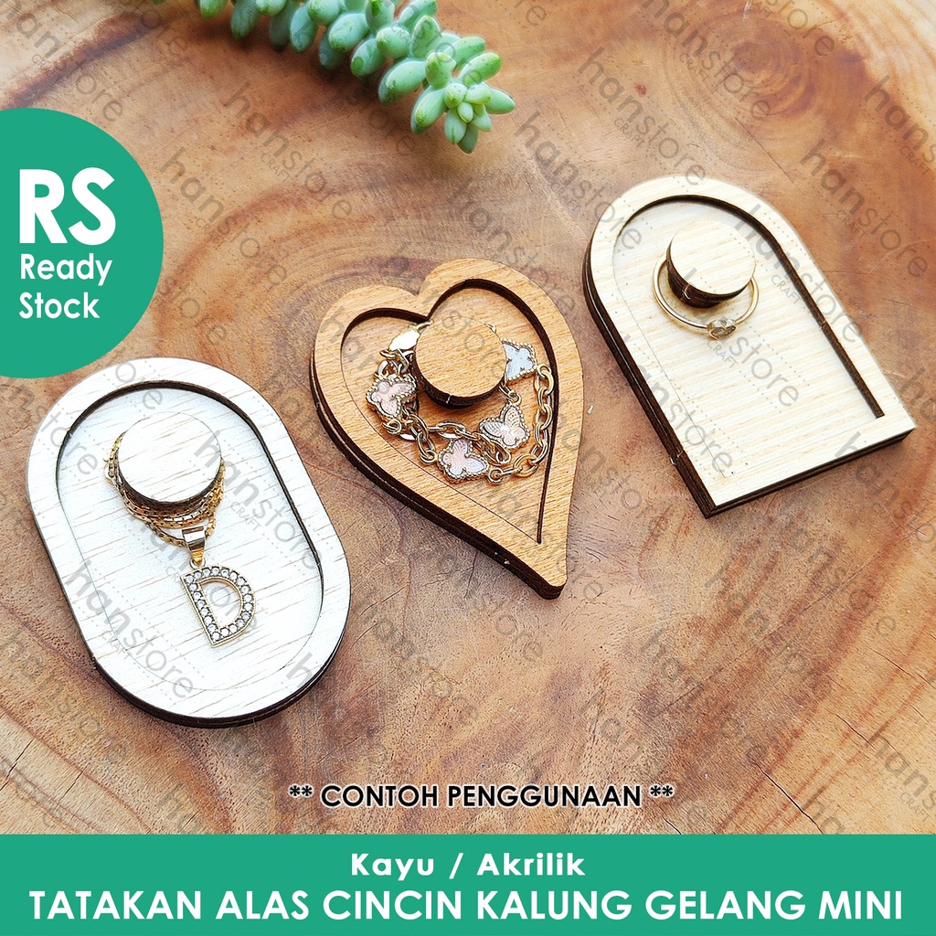Jual RS 5 x 3,5 Wadah Tatakan Alas Cincin Kalung Gelang / Ring Display ...