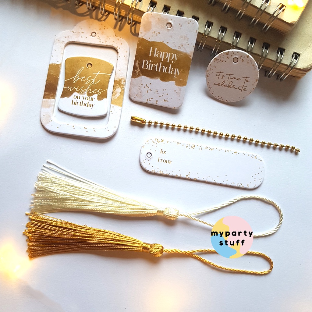 Jual Premium 1 SET Hang Tag HBD / Hangtag Happy Birthday / Kartu Ucapan ...