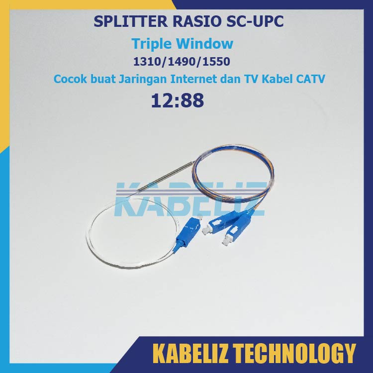 Jual Splitter ratio 1x2 Spliter ratio 12:88 fbt Three window splitter ...
