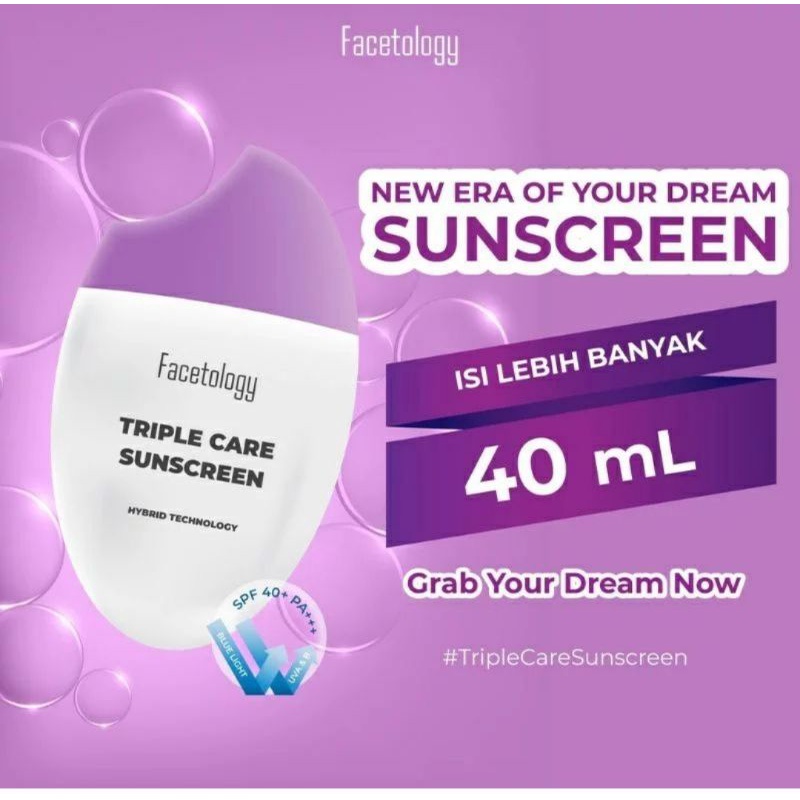 Jual FACETOLOGY sunscreen TINTED - TRIPLE ACNE tutup ungu | Shopee ...