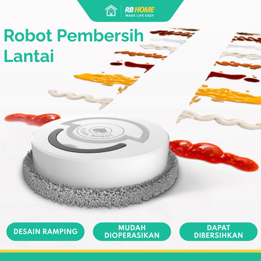 Jual Robot Pel Pembersih Lantai | Alat Pel Lantai Otomatis | Pengepel ...