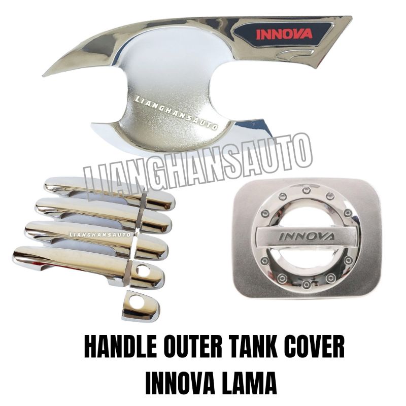 Jual PAKET LENGKAP HANDLE OUTER TANK COVER INNOVA LAMA SPORTY CHROME ...