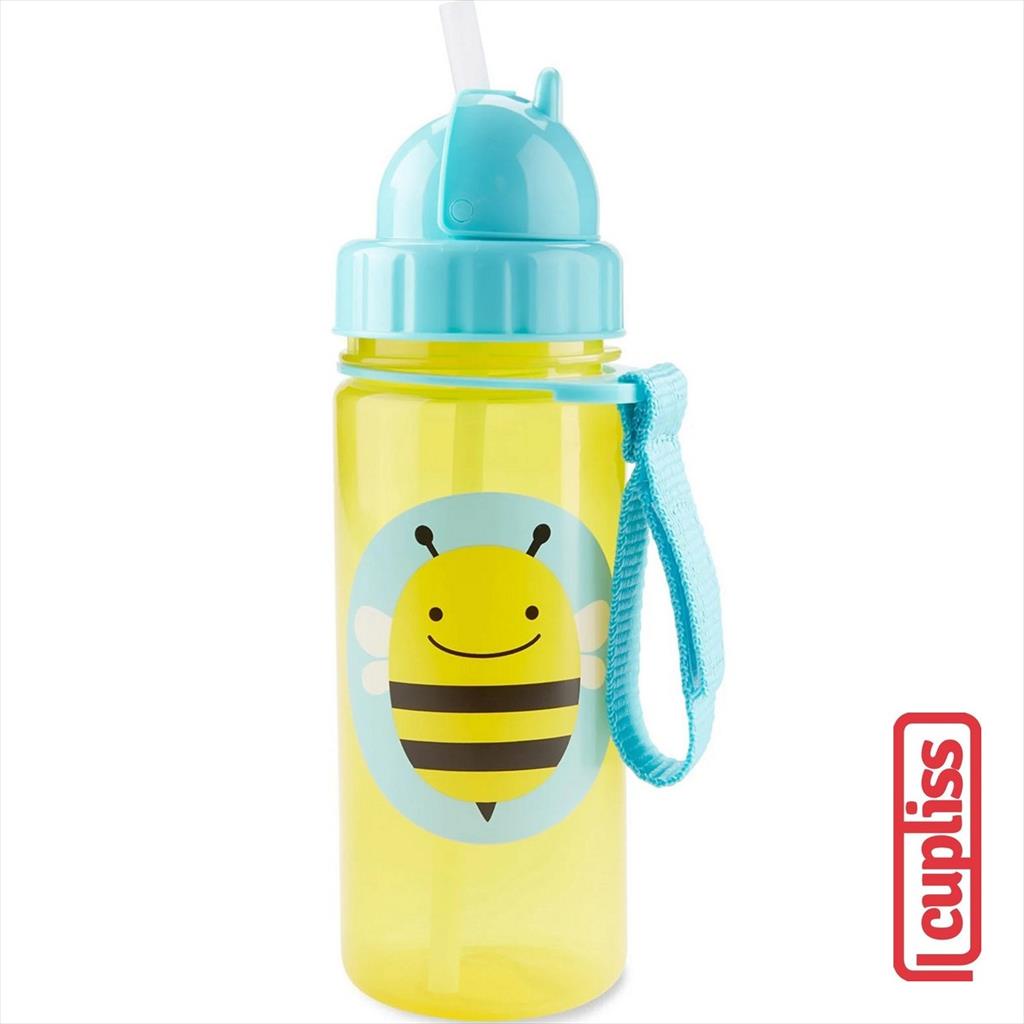 Jual Skip Hop Original Zoo Flip Straw Bottle 385 ml 568010 Bee Botol ...