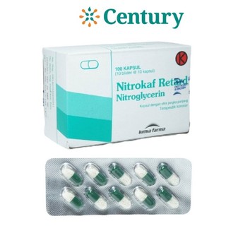 Jual NITROKAF RETARD 1 STRIP ISI 10 TABLET / GLYCERYL TRINITRATE ...