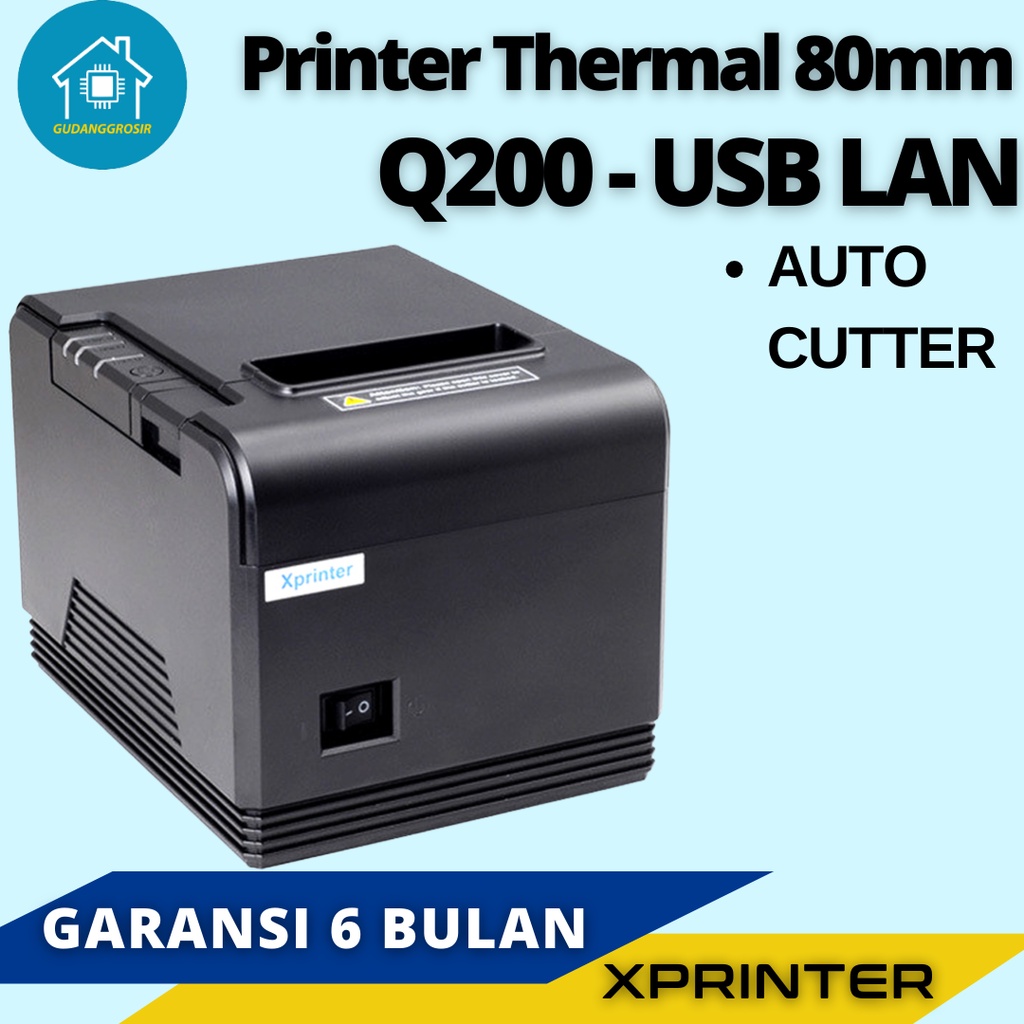 Jual Printer Thermal 80mm Xprinter Q200 - USB LAN | Shopee Indonesia