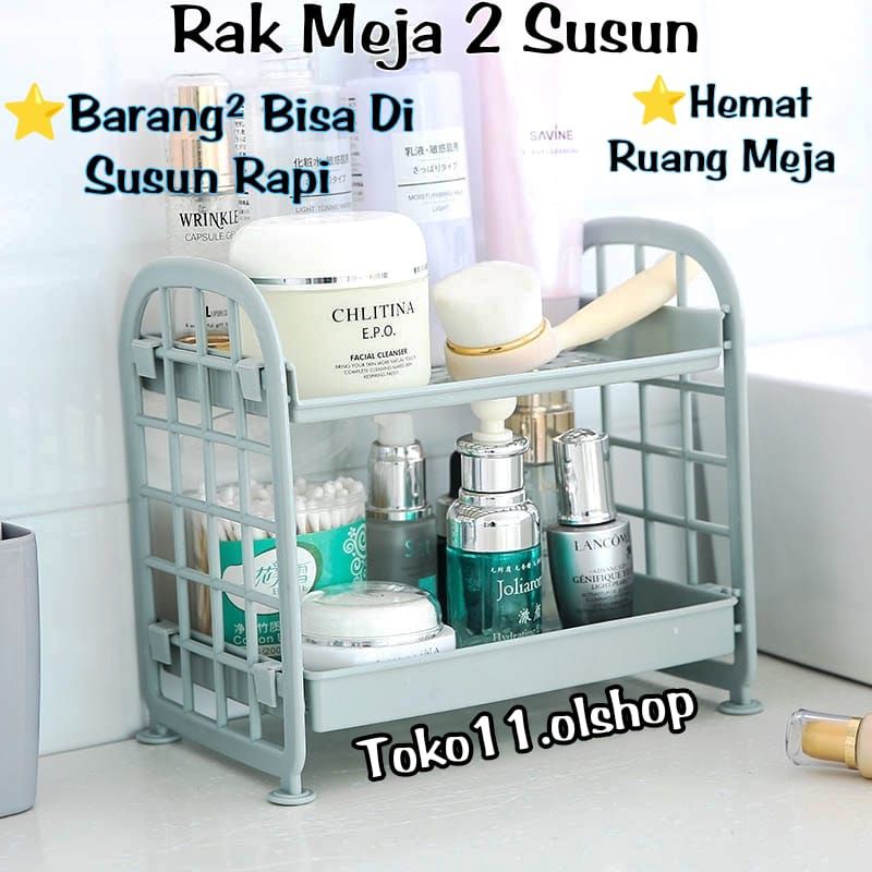 Jual Rak mini 2 Susun portable/ Rak meja mini/Rak susun/Rak dapur 2 ...