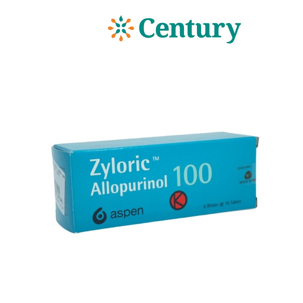 Jual ZYLORIC 1 STRIP 10 TABLET / ALLOPURINOL 100MG / ASAM URAT / URIC ACID | Shopee Indonesia