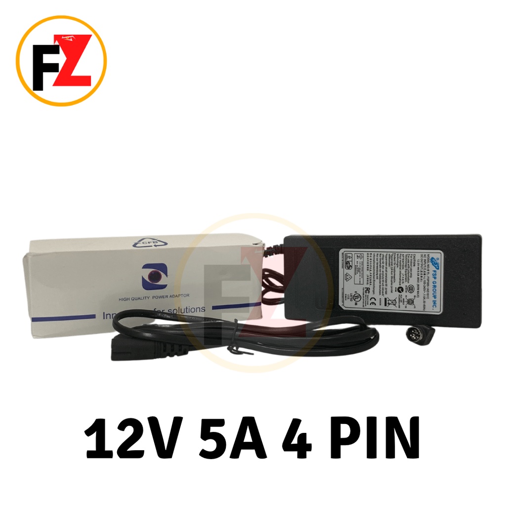 Jual FSP ADAPTOR 12V 5A 4 Pin / 12 Volt 5 Ampere 4 Pins | Shopee Indonesia