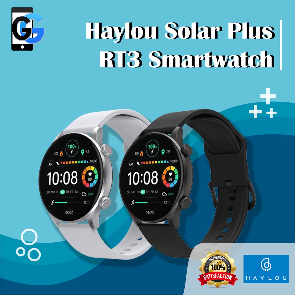 Jual Haylou RT3 Solar Plus Smartwatch AMOLED display 105 Sport Modes ...