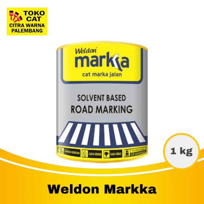 Jual Cat Marka Jalan Weldon 1 kg - TL003 Kuning | Shopee Indonesia