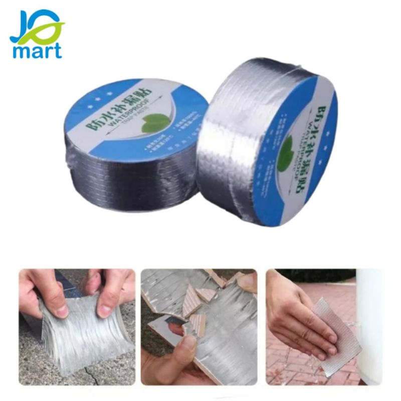 Jual Lakban Anti Bocor Alumunium Waterproof Lem Atap Pipa Seng | Shopee ...