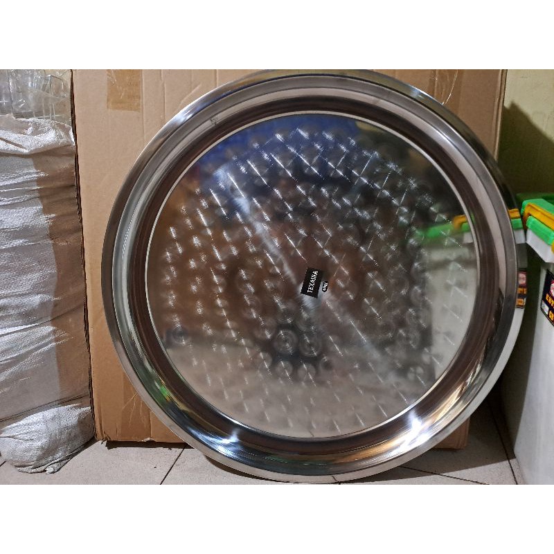 Jual Nampan bulat stainless steel 60 cm | Shopee Indonesia