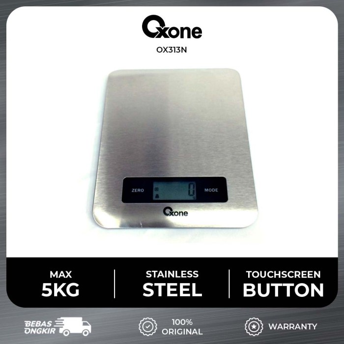Jual Timbangan Oxone Ox313Ntimbangan Dapur Digital Stainless Max 5Kg ...