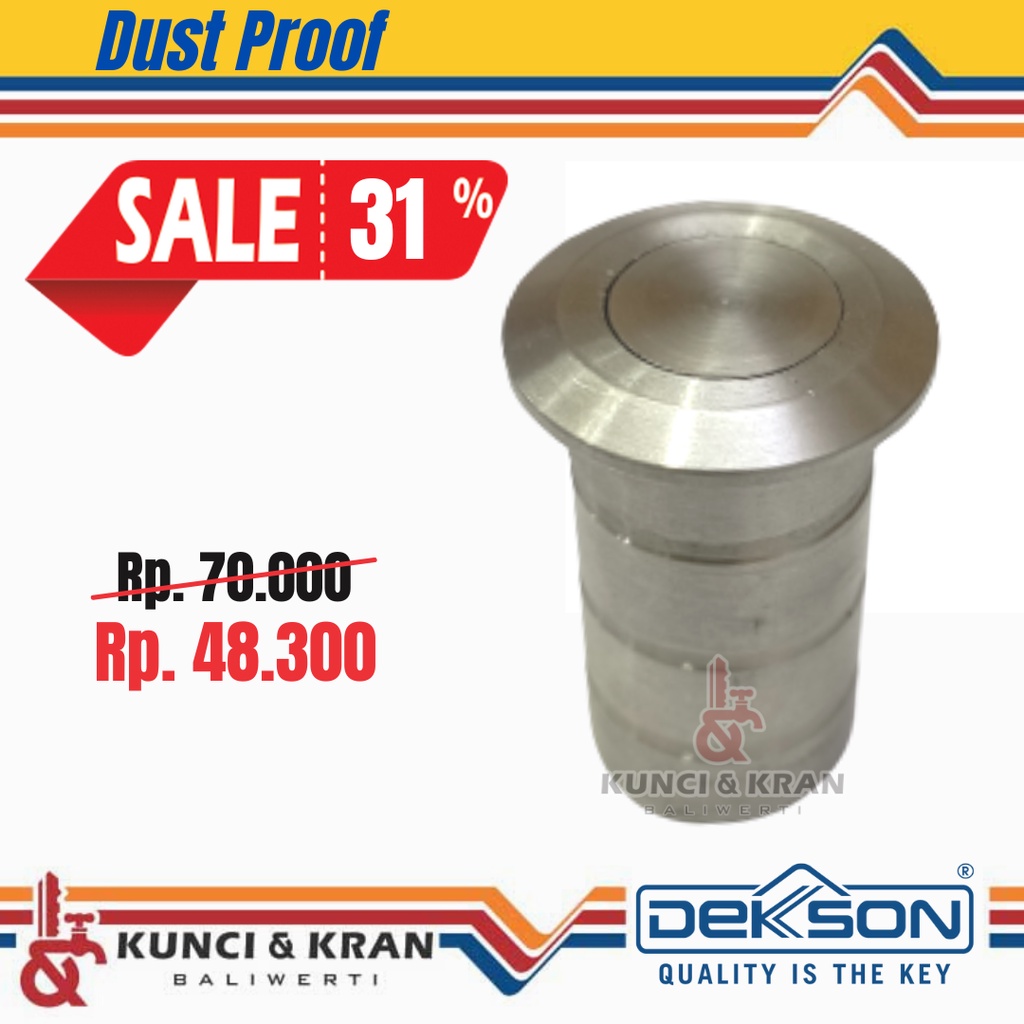 Jual DUST PROOF DEKKSON DP 003 SSS LUBANG SLOT GRENDEL TANAM DEKSON | Shopee Indonesia