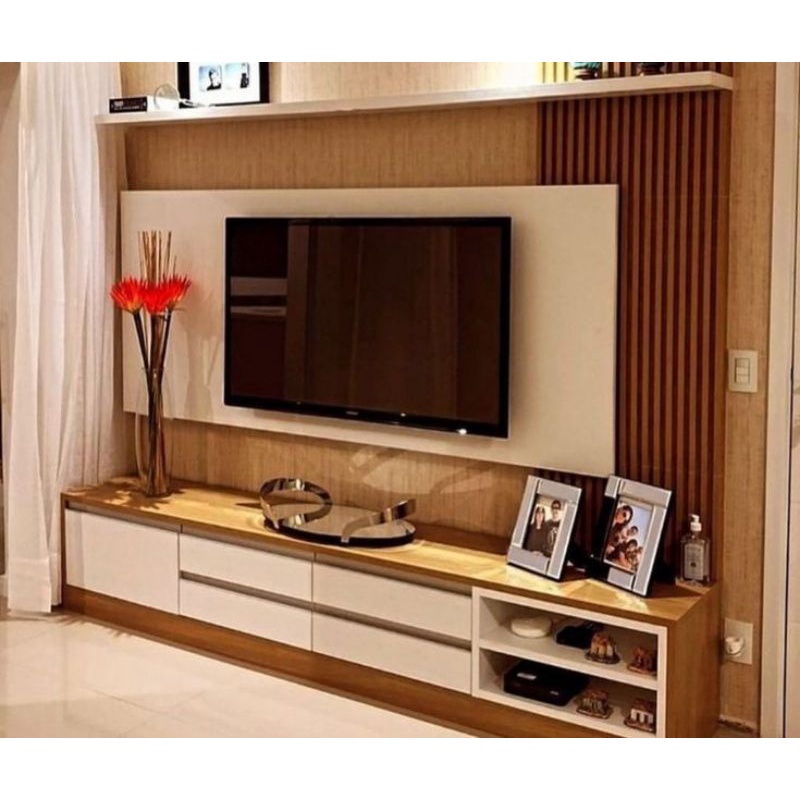 Jual Sun Furniture PROMO BACKDROP TV, RAK TV, KABIMET TV | Shopee Indonesia