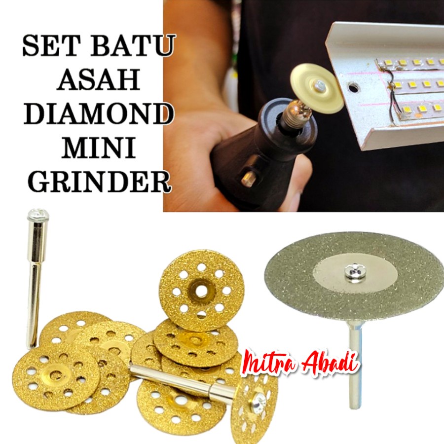 Jual Set Batu Asah Diamond Mini Grinder Cutting Disc | Shopee Indonesia