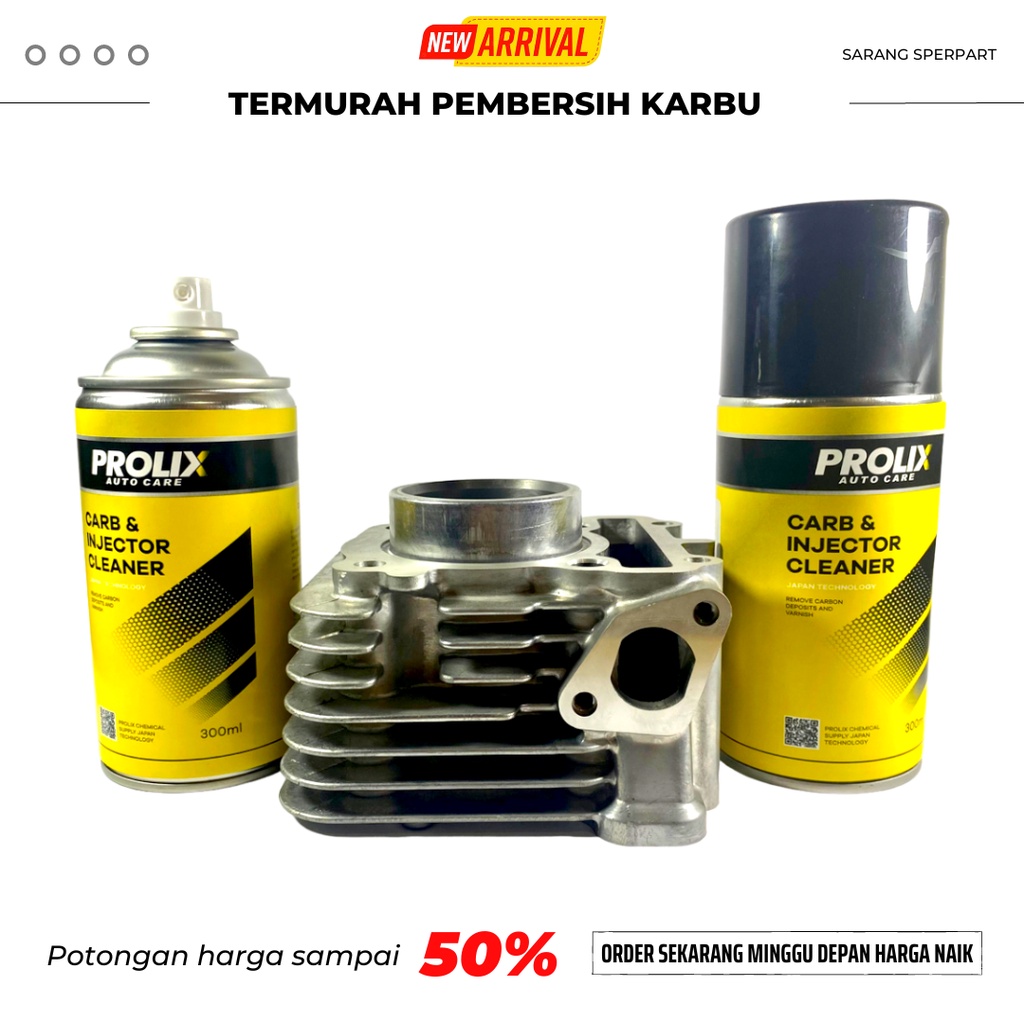 Jual (PROLIX 300 ML) pembersih karbu cleaner dan injeksi | Shopee Indonesia