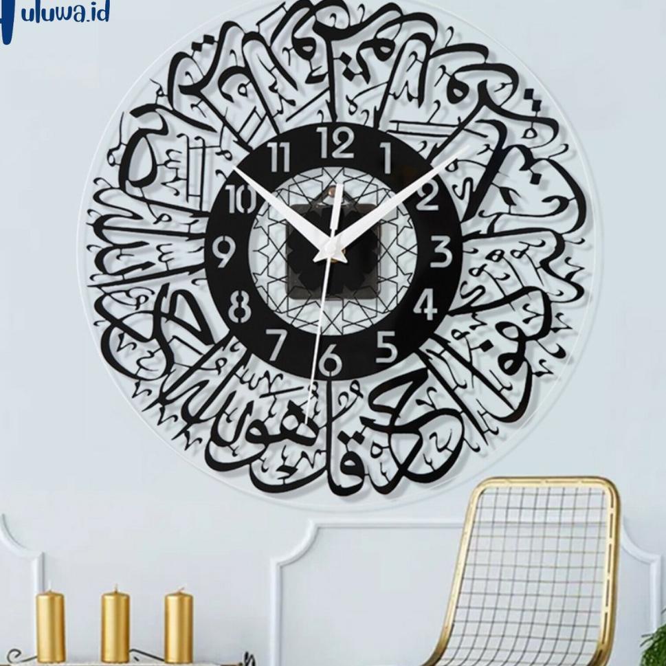 Jual DJF.13Ja23м Jam dinding kaligrafi acrylic/hiasan jam dinding ...