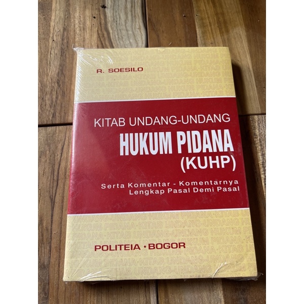 Jual KUHP KITAB UNDANG UNDANG HUKUM PIDANA - POLITEA | Shopee Indonesia