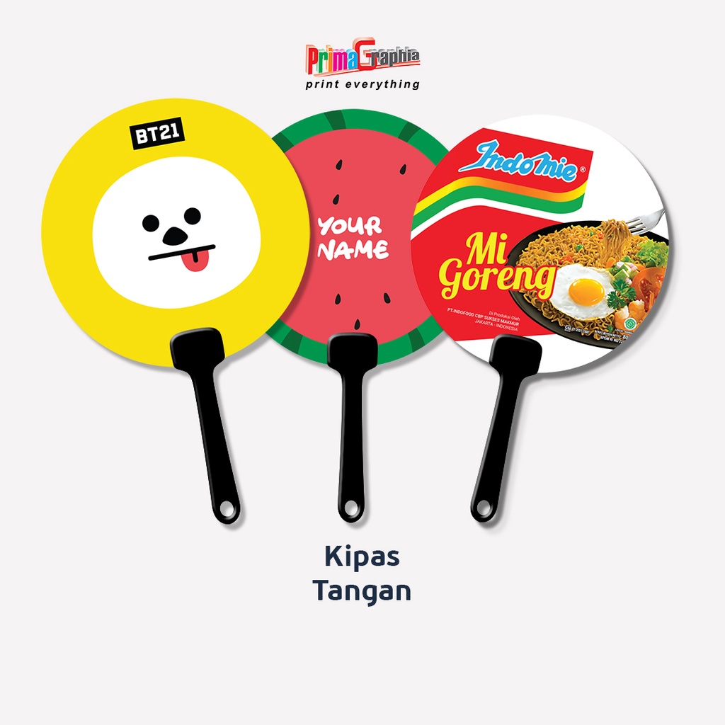 Jual Cetak Kipas Tangan Custom Desain Template | Shopee Indonesia