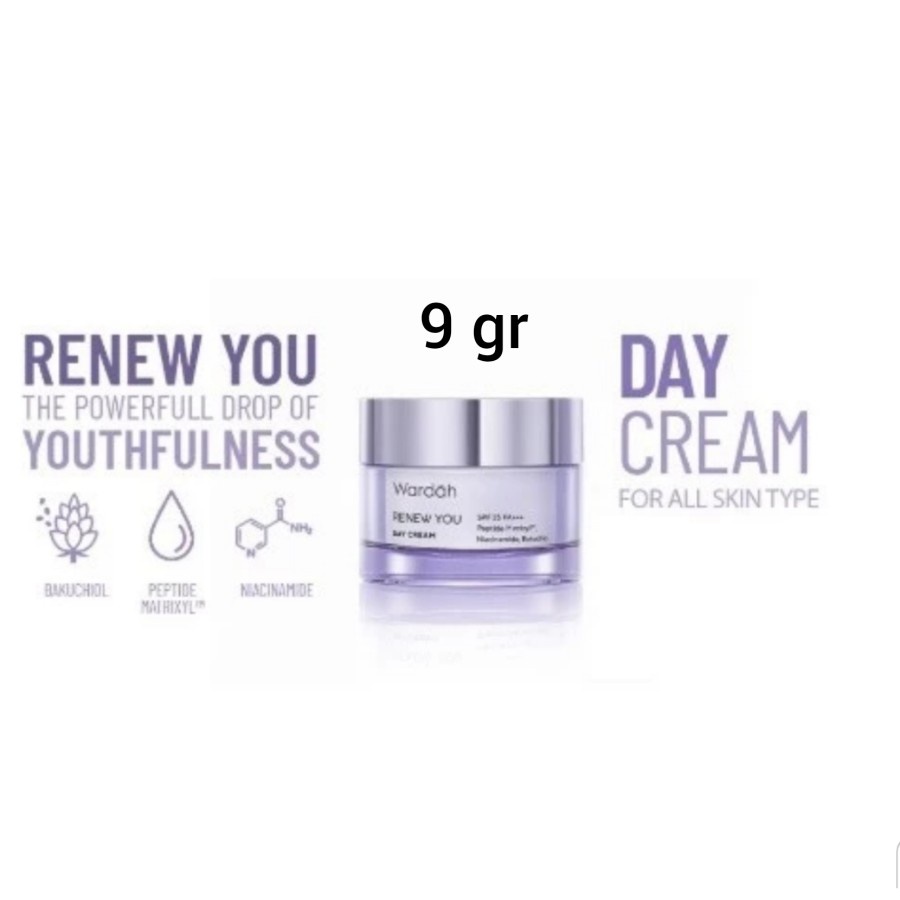 Jual Wardah Renew You Day Cream SPF 35 - 9g | Shopee Indonesia
