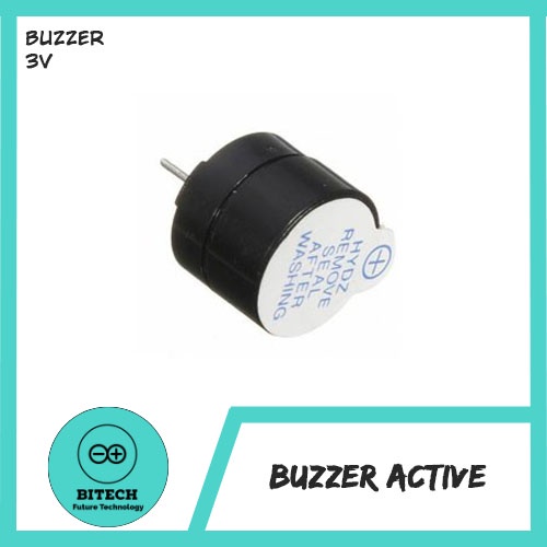 Jual 5V buzzer active DC 5 Volt sound 12x9.5mm ST continuous aktif buzer | Shopee Indonesia