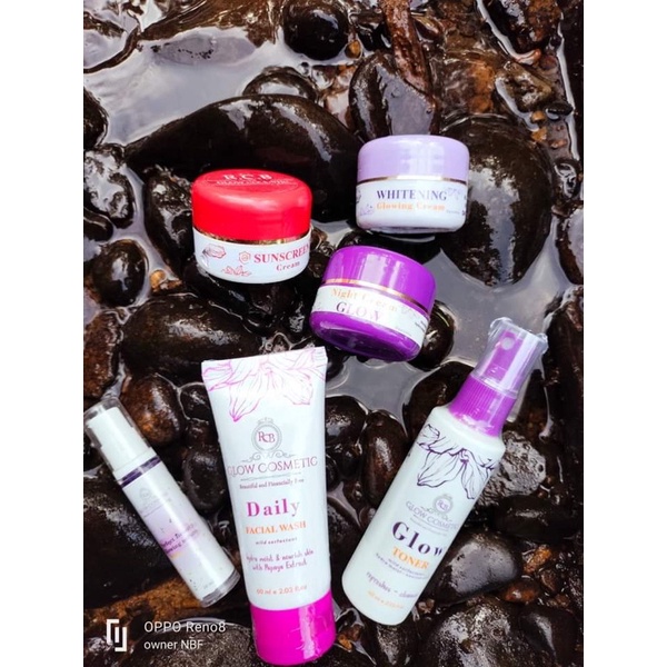 Jual PAKET SUPER LENGKAP RCB GLOW COSMETIC (1PAKET BASIC + CREAM MALAM ...