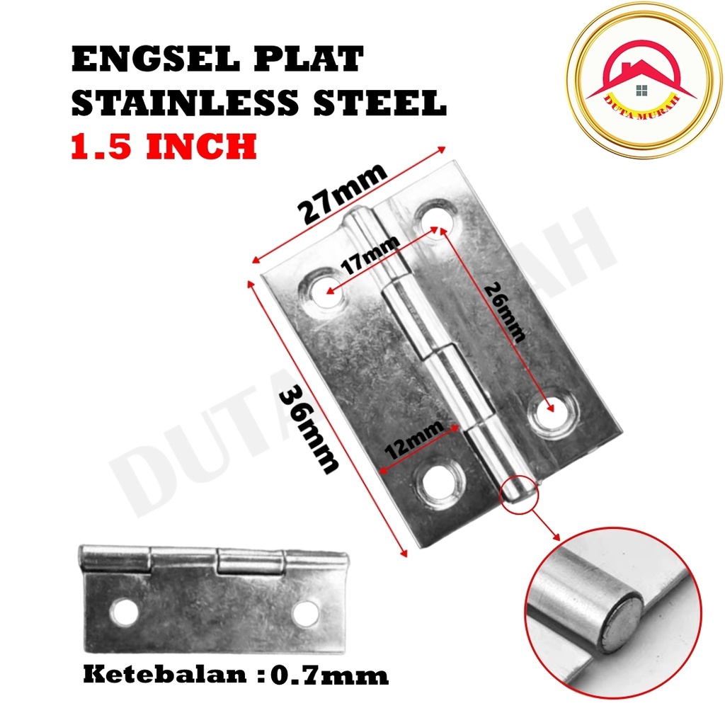 Jual Engsel Plat Stainless Steel Engsel Pintu Jendela Engsel Kupu-kupu ...