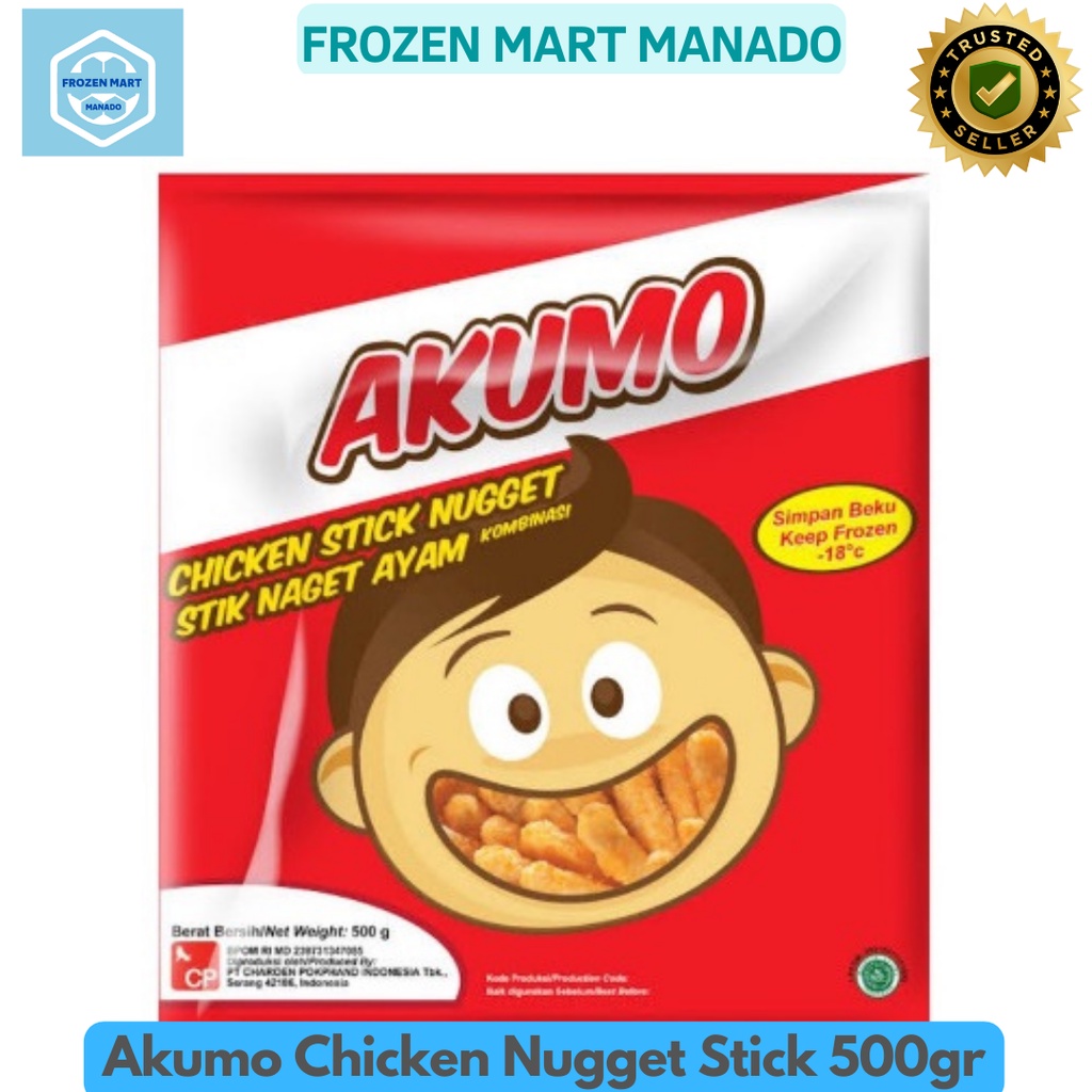 Jual Akumo Chicken Nugget Stick 500gr - Frozen Mart Manado (Frozen Food ...