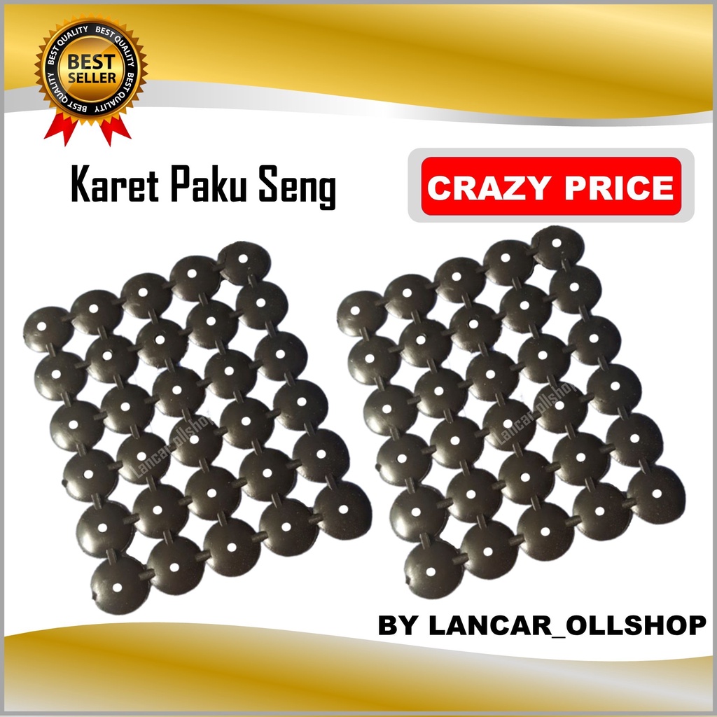 Jual Karet Paku Payung Hitam / Karet Paku Seng Asbes / Ring Karet Paku ...