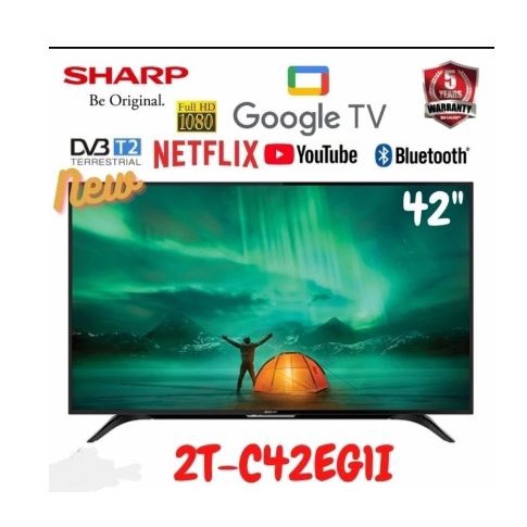 Jual Sharp LED TV 42 Inch 2T-C42EG1i ANDROID TV GOOGLE TV | Shopee Indonesia