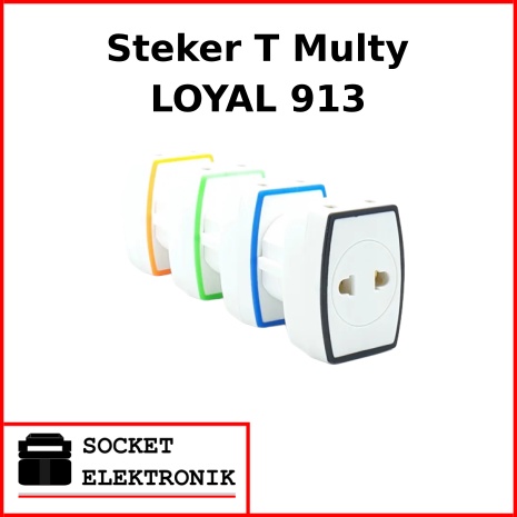 Jual Steker T Multy Loyal 913 Steker multifungsi | Shopee Indonesia