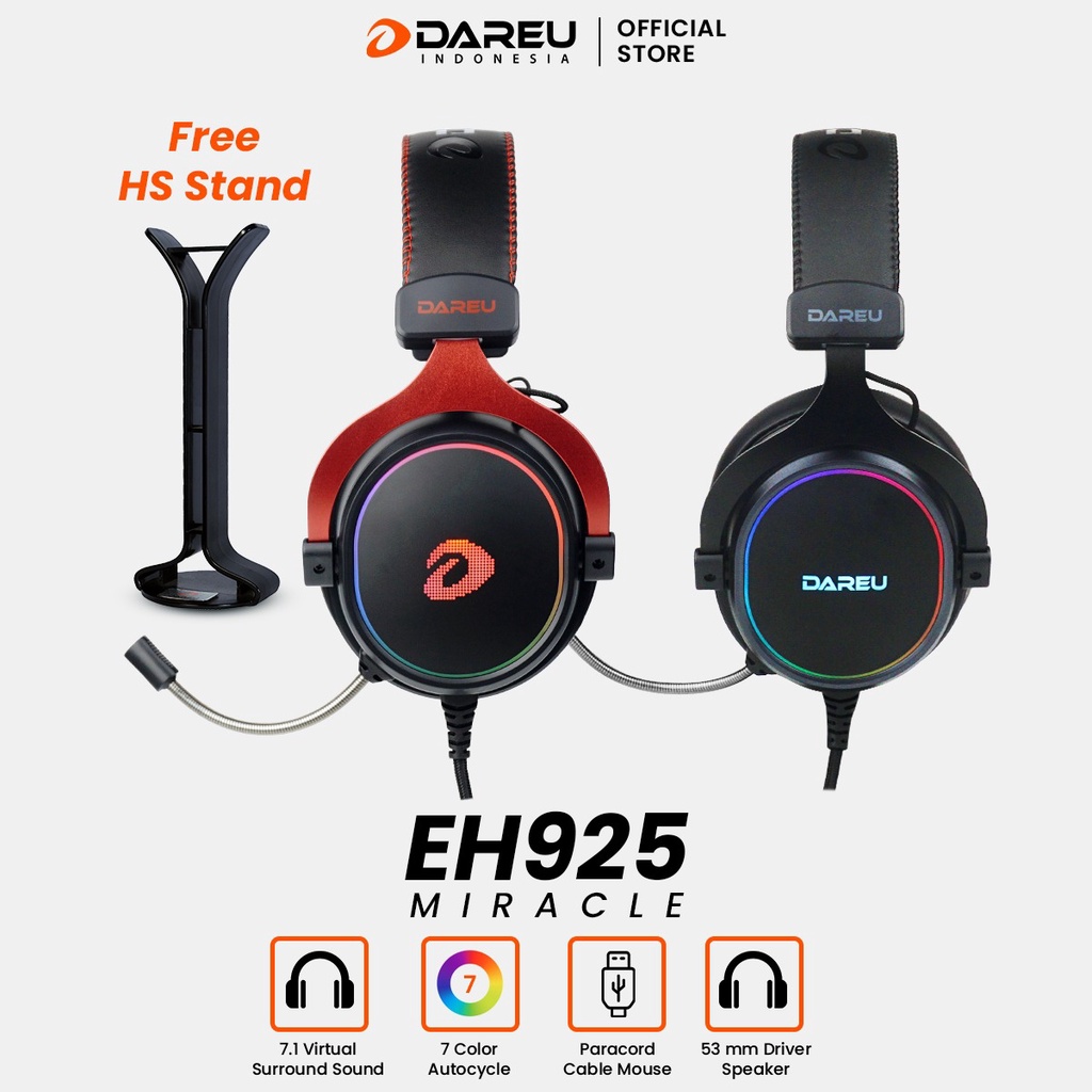 Jual DAREU EH-925 RGB Gaming Headset | Shopee Indonesia